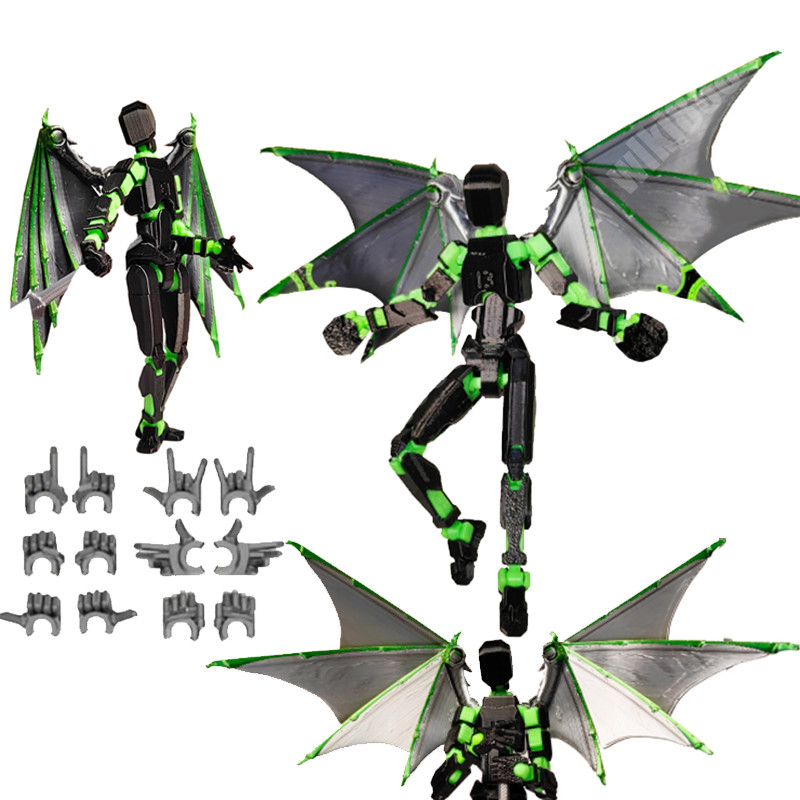 Angels Vs Demons Upgraded Version 3D Printing Lucky 13 Action Figure ...