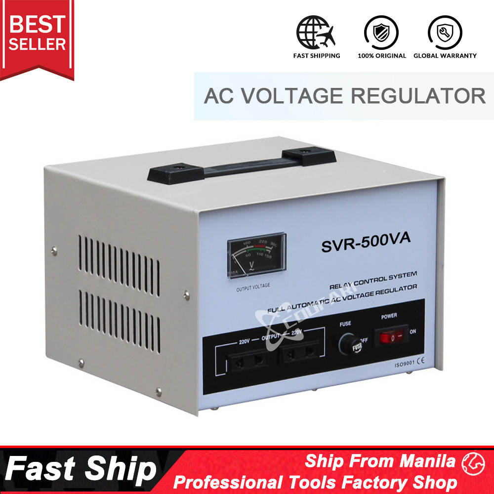 AC Automatic Voltage Regulator AVR-500VA 500Watts | Shopee Philippines