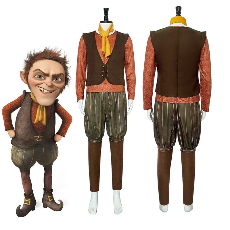 Shrek Movie Rumpelstiltskin Cosplay Anime Monster 4 Costume King Dwarf ...