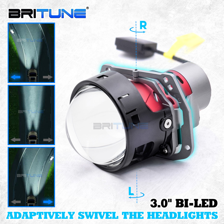 116W AFS Headlamp 17000lm Bi LED Projector Headlight Lens Adaptive ...