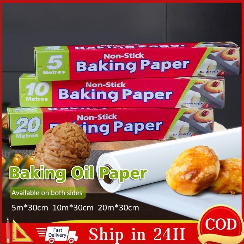5/10/20M Baking Paper Barbecue Double-sided Silicone Oil Paper Food ...