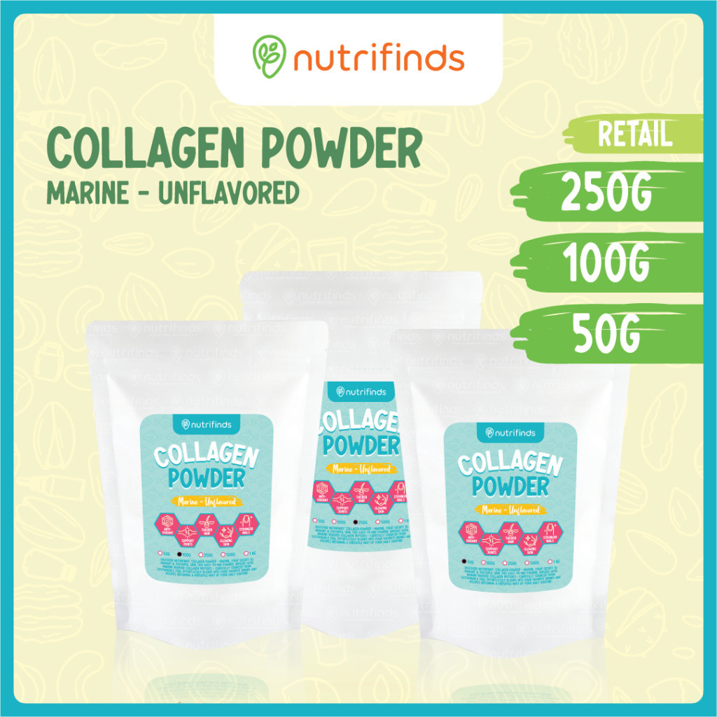 Nutrifinds Collagen Powder - Marine | for radiant skin, strong hair ...