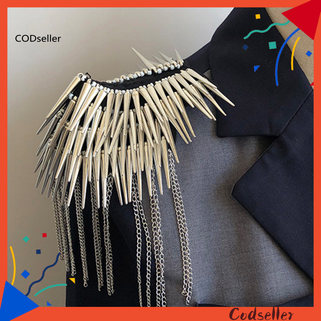 CODS Shoulder Epaulette Decorative Pin Design Stage Decoration Hip-hop ...