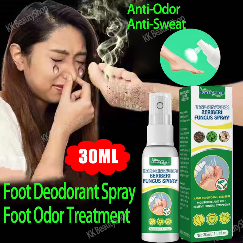 Herbal Foot Deodorant Spray Antibacterial Foot Odor Spray Anti Sweat ...