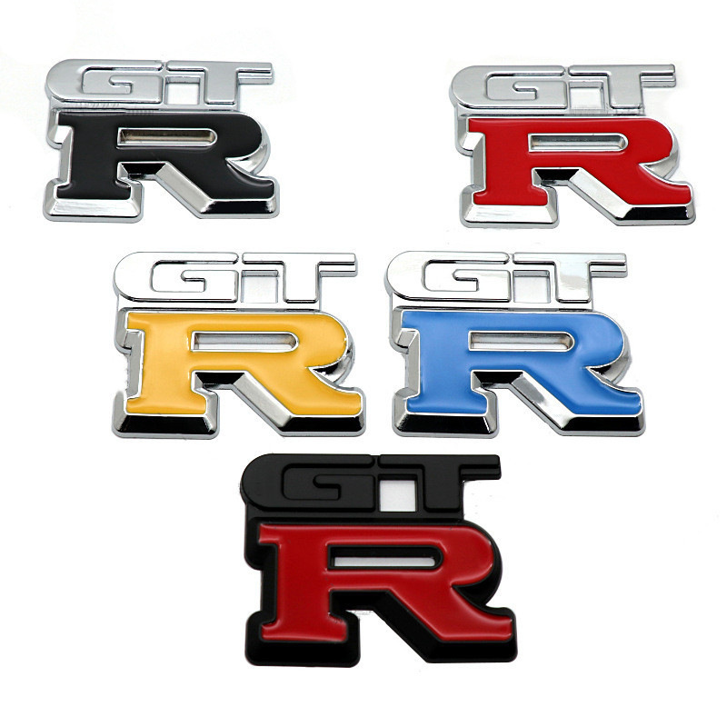 3D Metal Badge Car Accessories Emblem GTR Logo for Nissan GT R R34 R35 ...