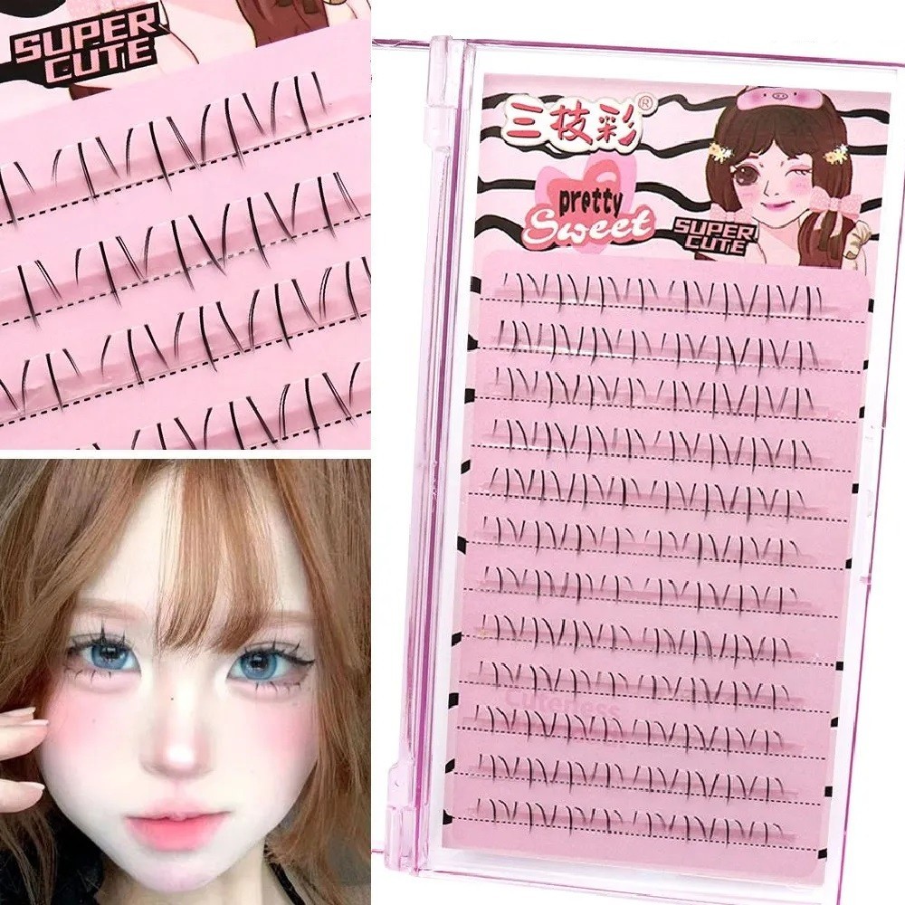 12 Rows of Cute Claw Lower Eyelashes Natural, Soft and Comfortable ...
