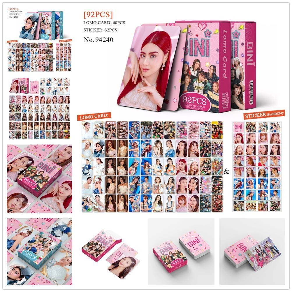 92 Piecew Bini Lomo Card Photo Cards Talaarawan Laser Holographic ...