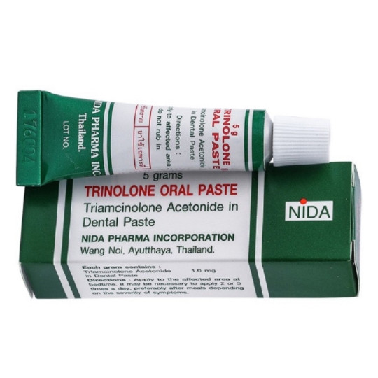 Nida trinolone oral paste 5g / Effective Mouth Ulcer Treatment | Shopee ...
