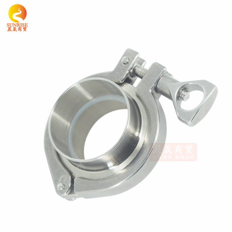 304Stainless Steel Precision Cast Clamp Quick Connector Set Sanitary ...
