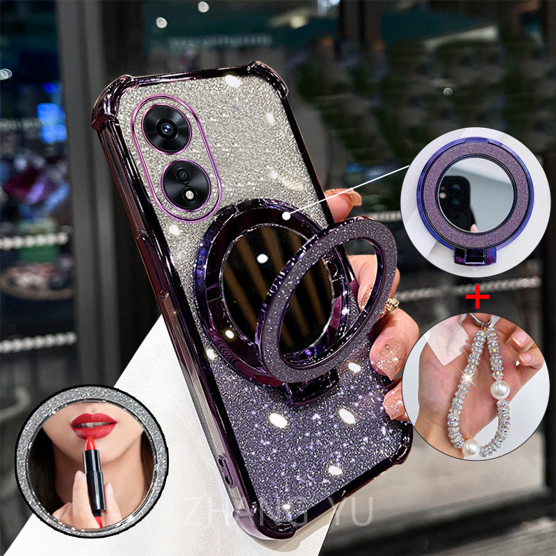 Casing for OPPO A17 A18 A38 A60 A97 A98 4G 5G phone case TPU 3D makeup ...