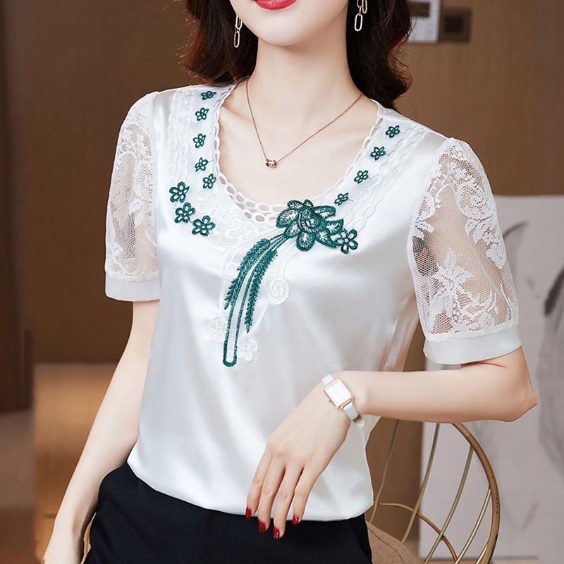 asean asian inspired attire plus size blouse for women filipinies Light ...