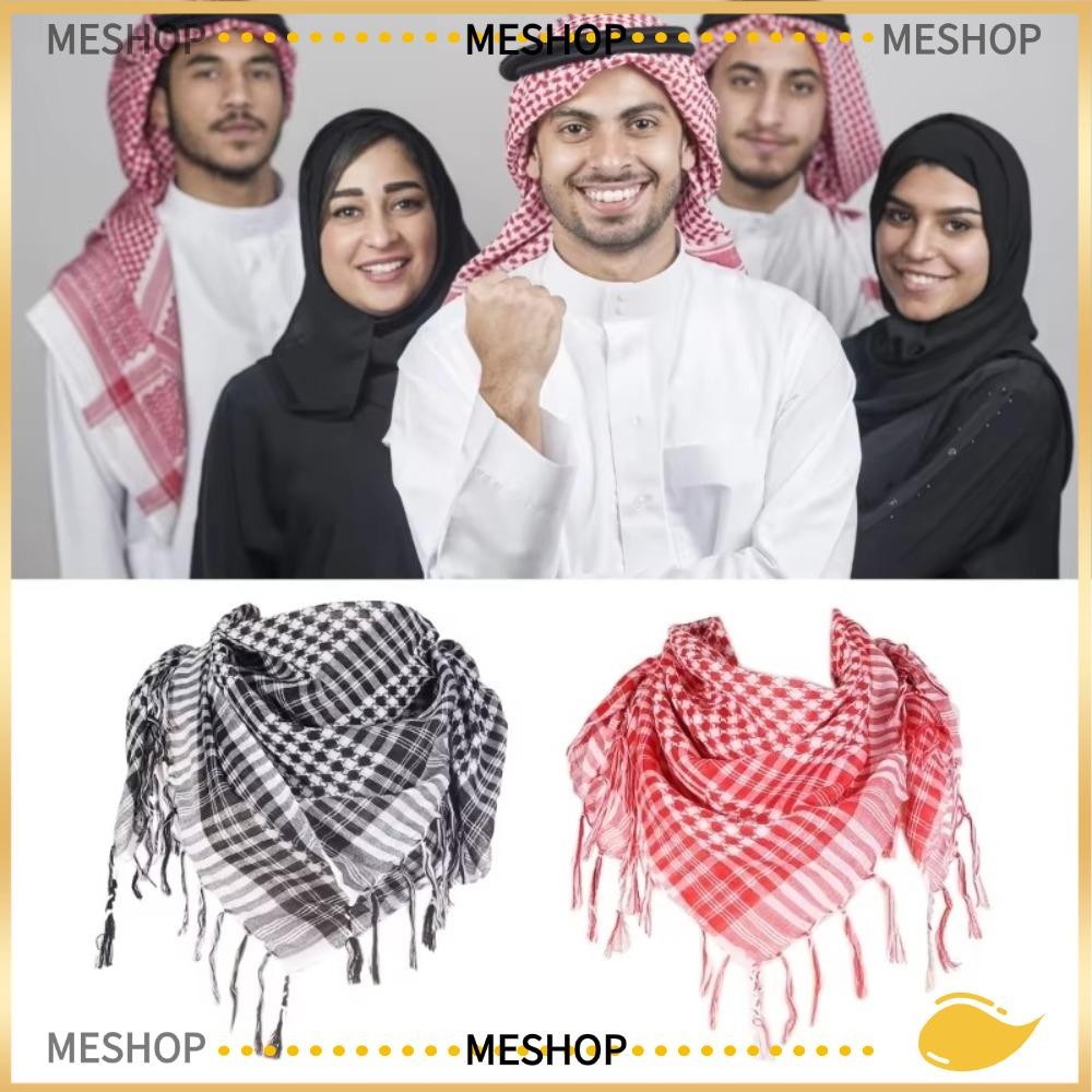ME Head Neck Scarf, Costume with Tassel Arab Shemagh Headscarf, Scarf ...