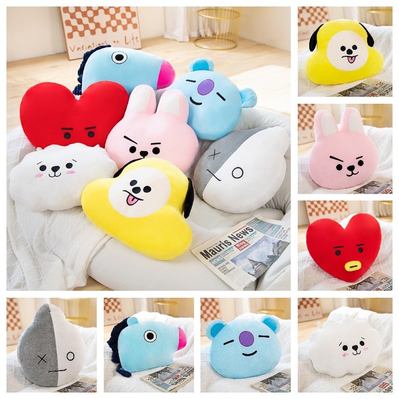 BTS stuffed plush toy pillow BT21 cartoon star bulletproof boy girl ...