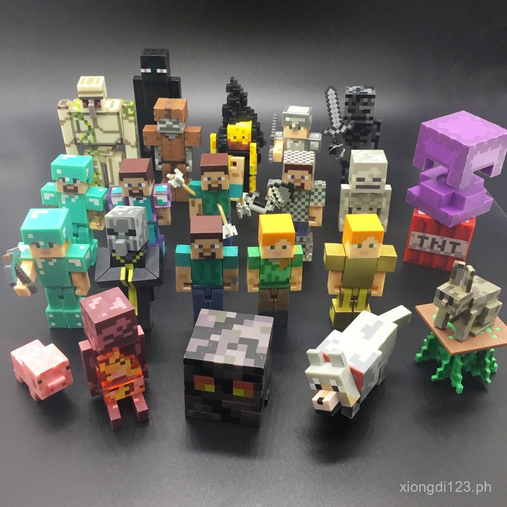 Genuine Bulk Cargo Minecraft Plastic Toy Figures Dolls Assembly Blocks ...