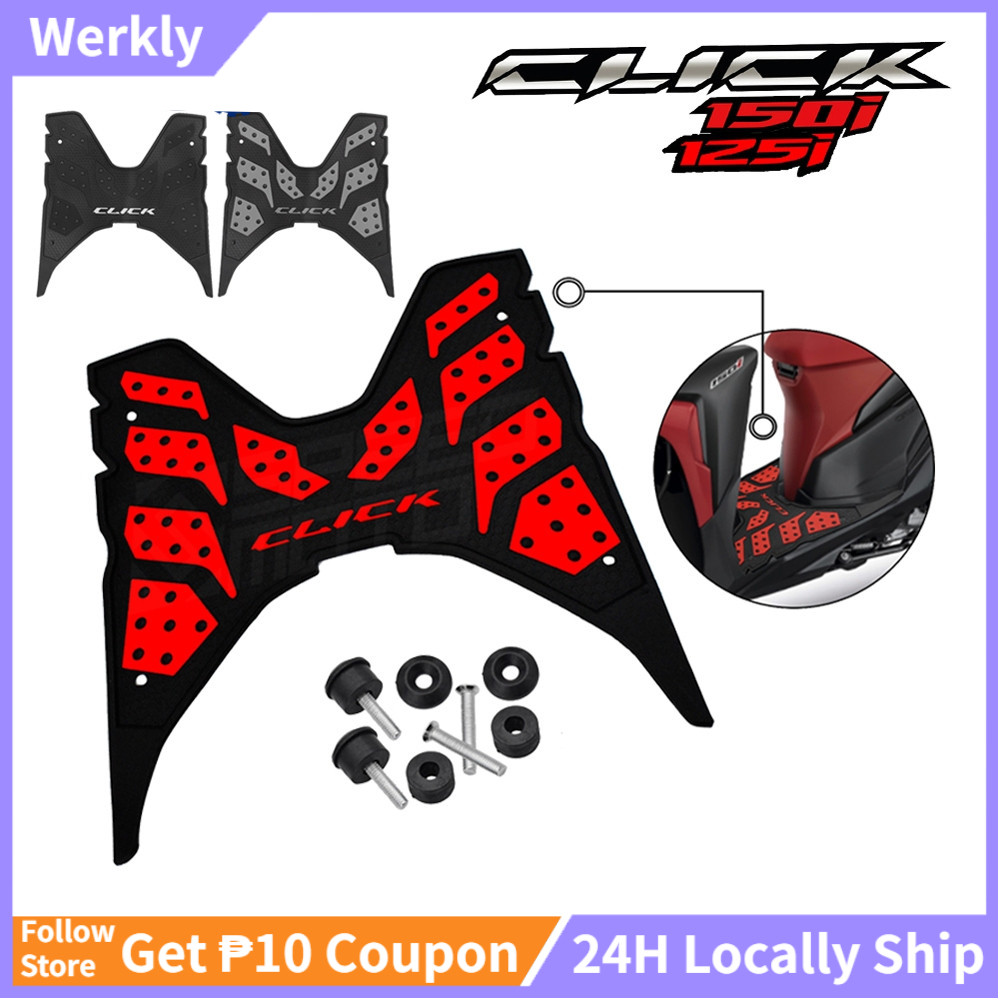 HONDA Click Rubber Footboard Matting 125i /150i With Bolts and Nuts Mat ...