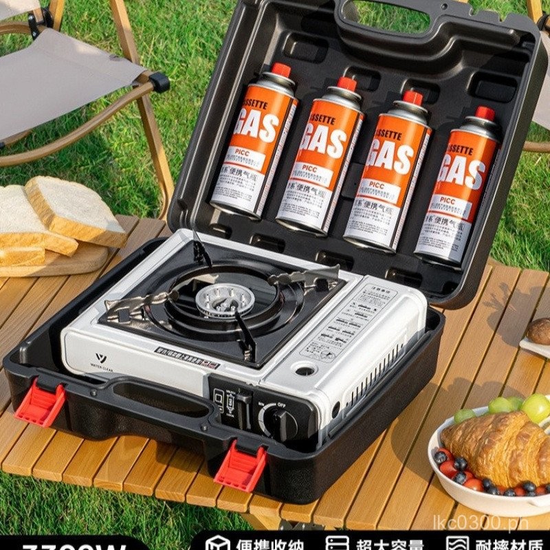 Gas Stove with Gas Tank for Camping, Small Portable Gas Stove for Hot ...
