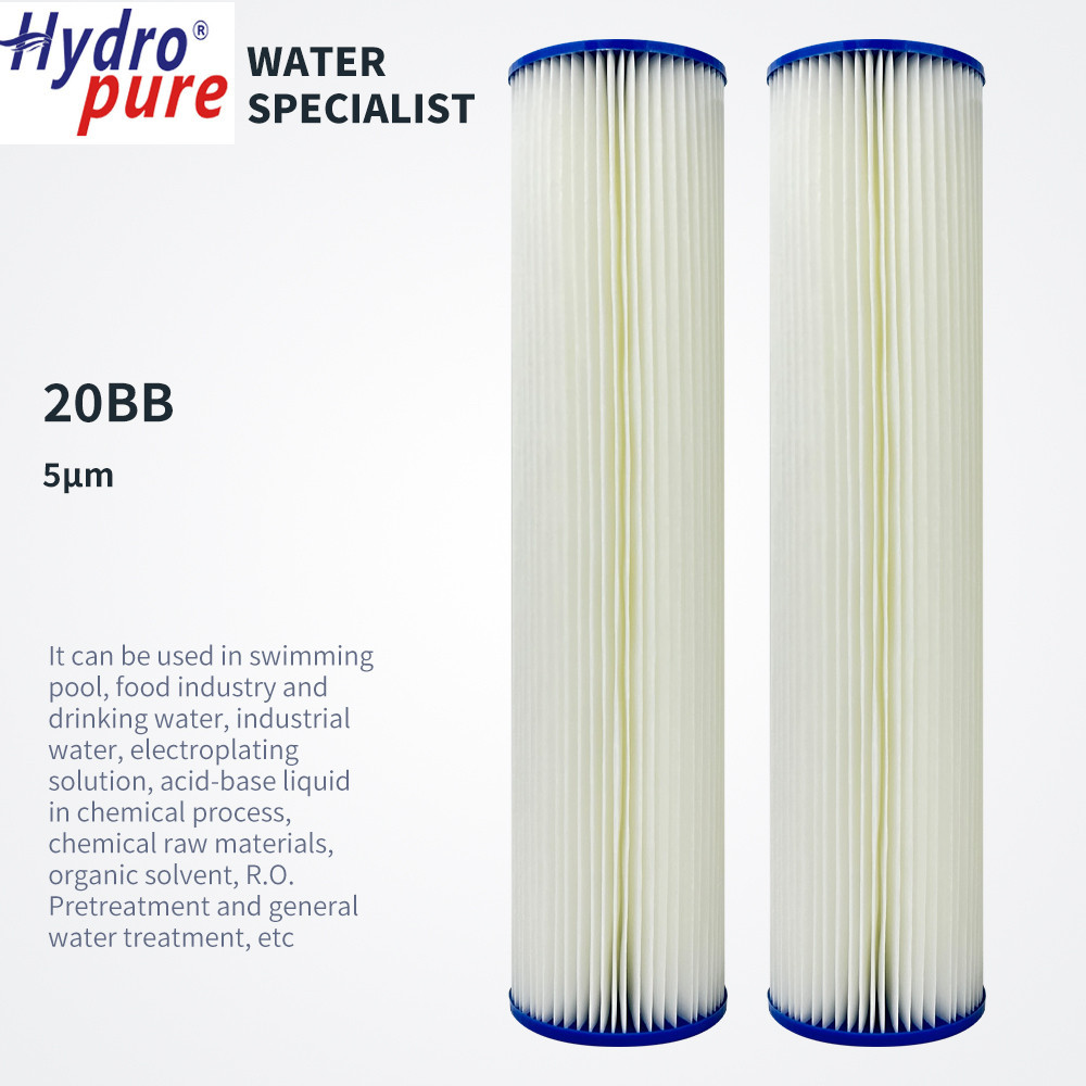Pleated Washable Reusable Water Filter 20BB 5Micron(20"x4.5") | Shopee ...