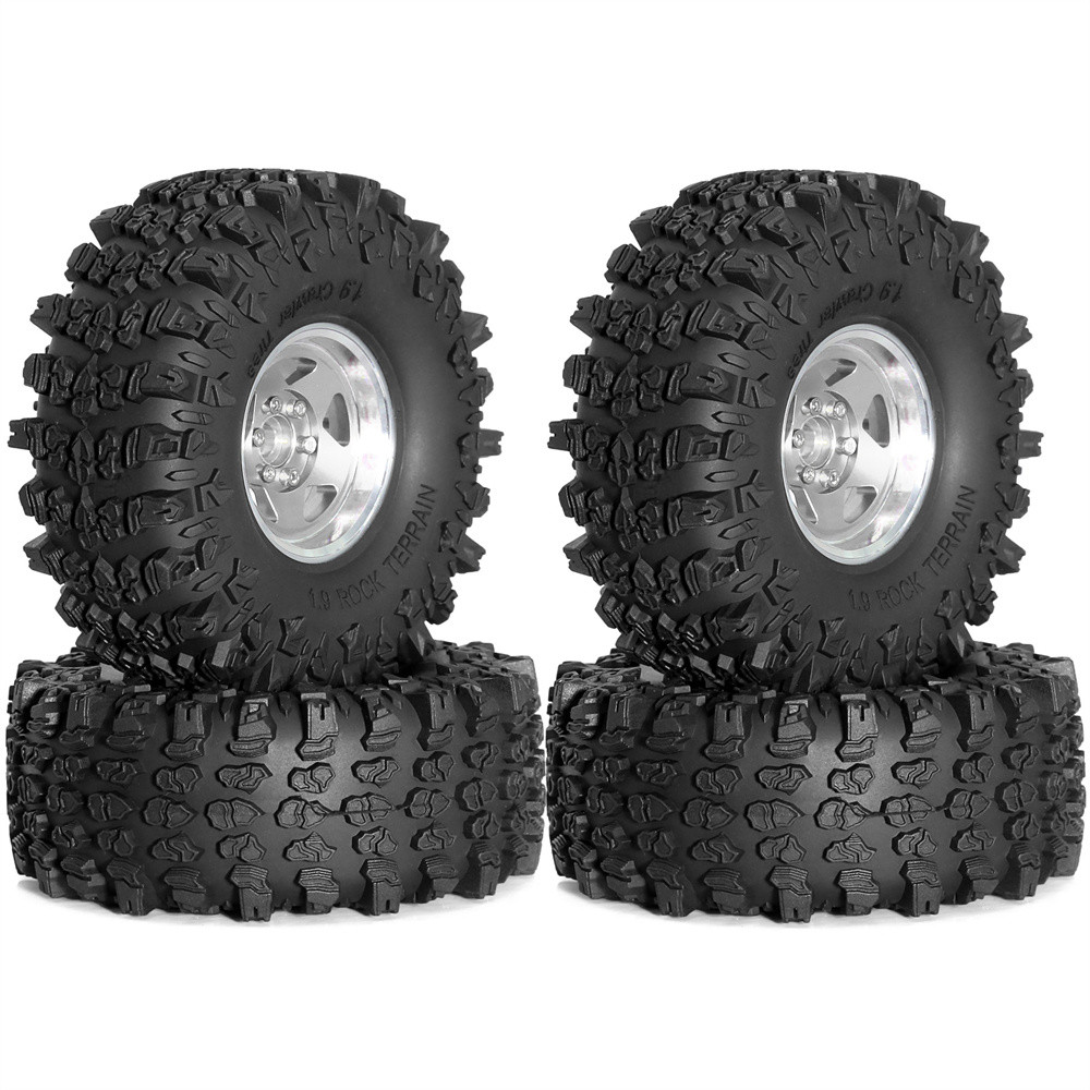 4pcs RC Car Upgraded Tyre Aluminium Alloy Wheel Trail Parts for 1/10 ...