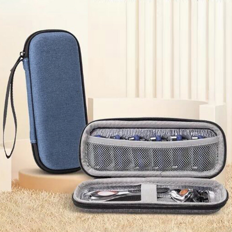 (HK2)Grey Retro Shaver Storage Box EVA Shaver Manual Storage Bag ...