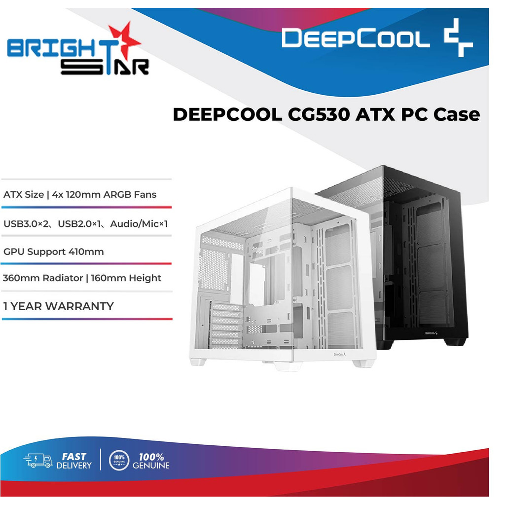 DEEPCOOL CG530 Mid-Tower ATX PC Chassis | Shopee Philippines