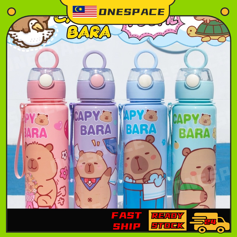 700ml Botol Air Capybara Bottle Kids Straw Bpa Free Botol Air ...