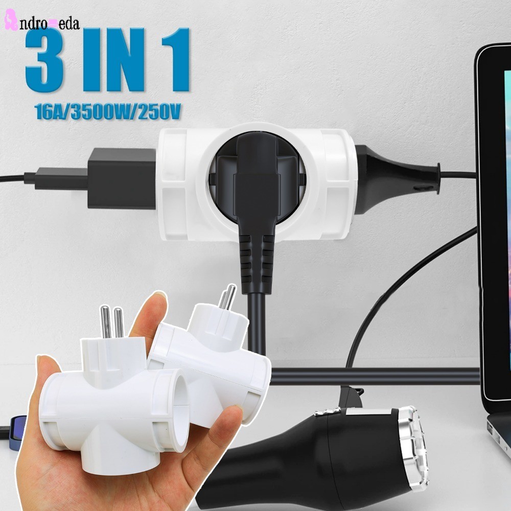 EU Standard Power Adapter Socket European Type Conversion Plug 16A 220V ...