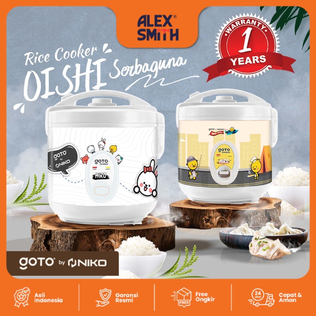 Goto Hiro Rice Cooker Low Watt Magic Com Non-Stick Rice Cooker | Shopee ...