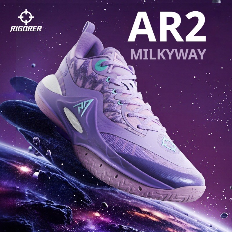 Rigorer Austin Reaves AR2 Basketball Shoes "MILKYWAY" Men's Professional Sports Shoes Anti-slip ...