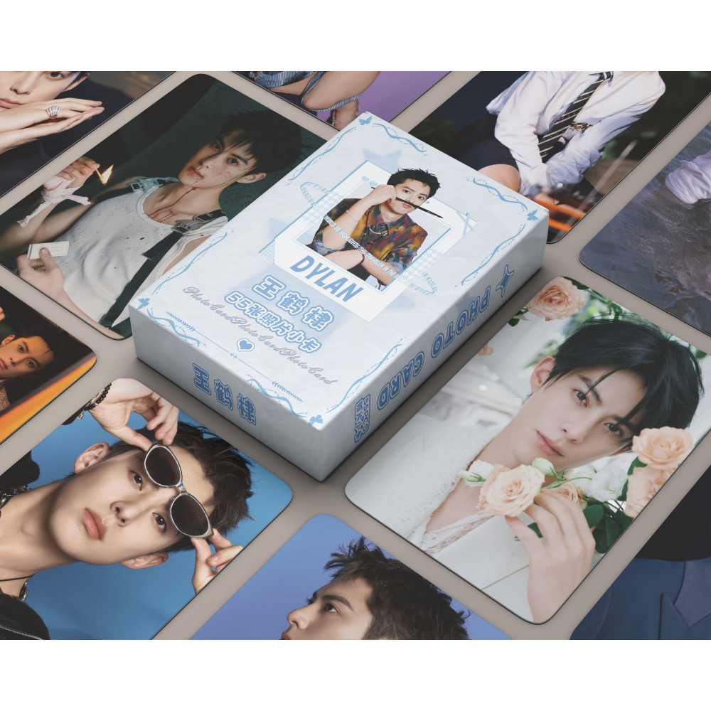 50-55pcs Chinese Drama Actor Dylan Wang Hedi Hologram Lomo cards ...
