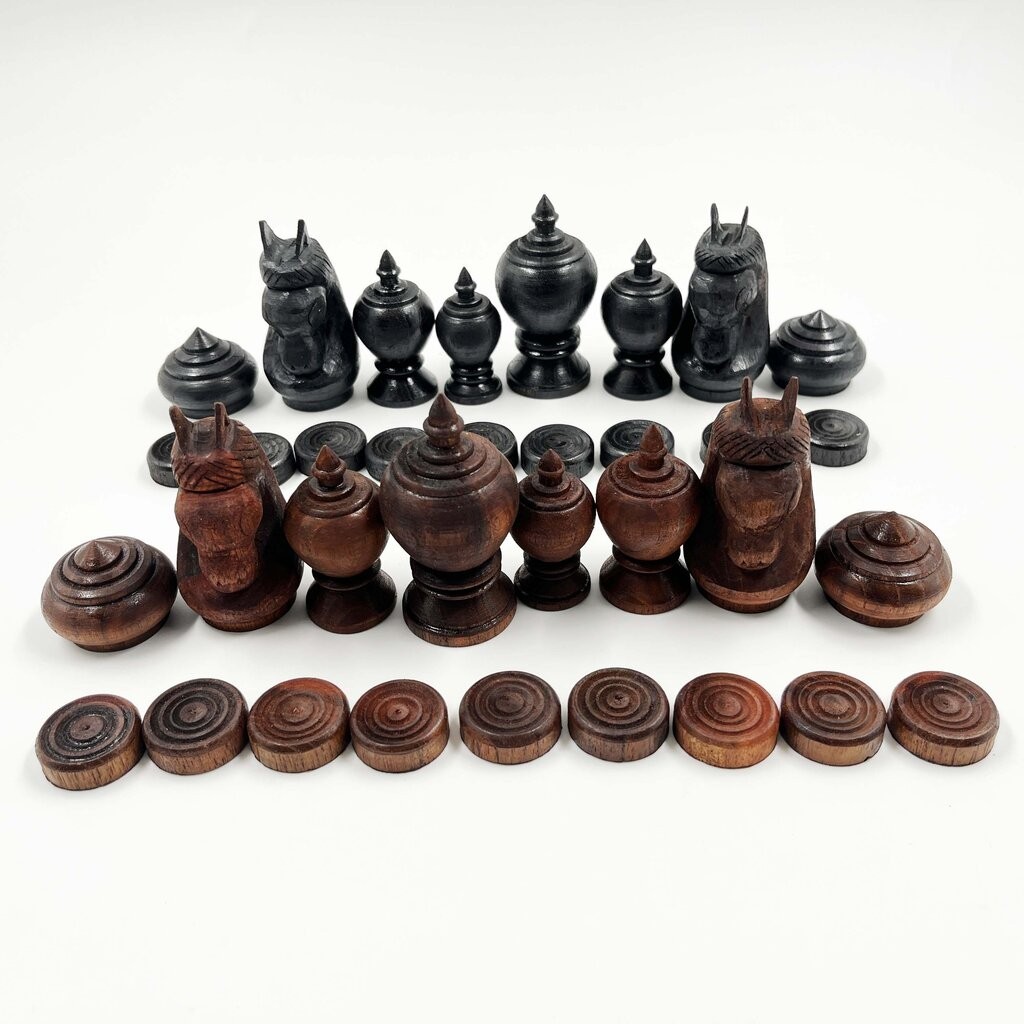 Thai Chess Pieces Teak Wood Sahaja Set | Shopee Philippines