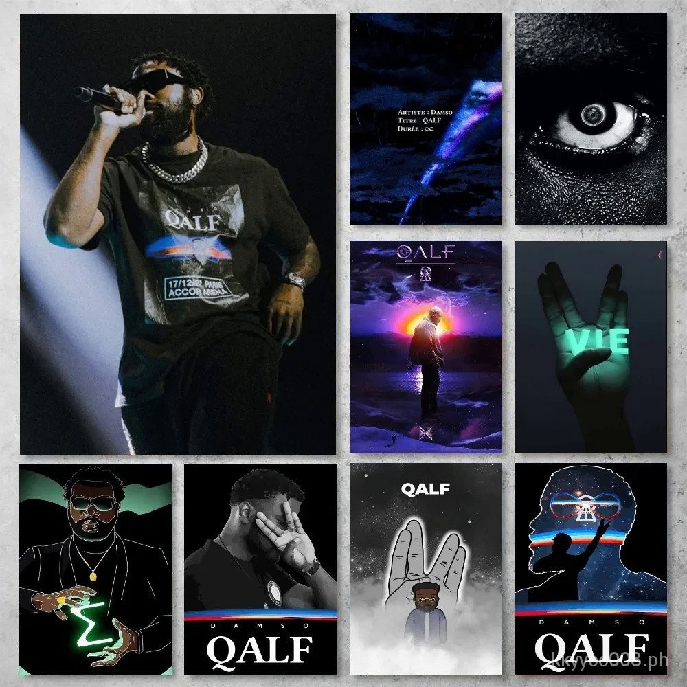Damso Qalf Rapper Poster Gallery Prints Painting Wall Canvas Pictures ...