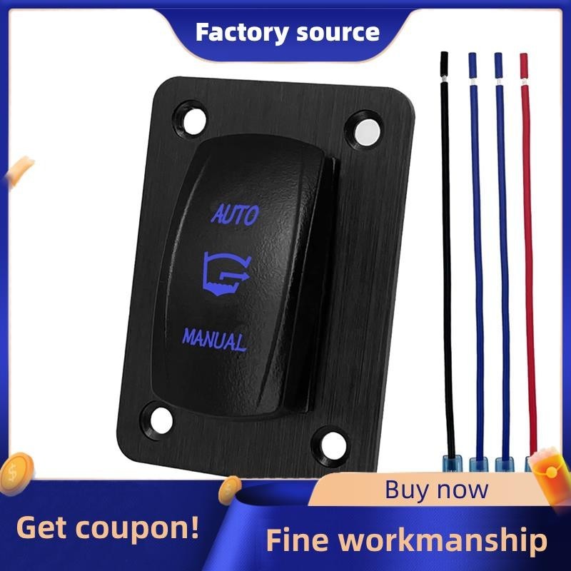 3Way Bilge Pump Rocker Switch Panel Double LED Rocker Switch with Panel ...