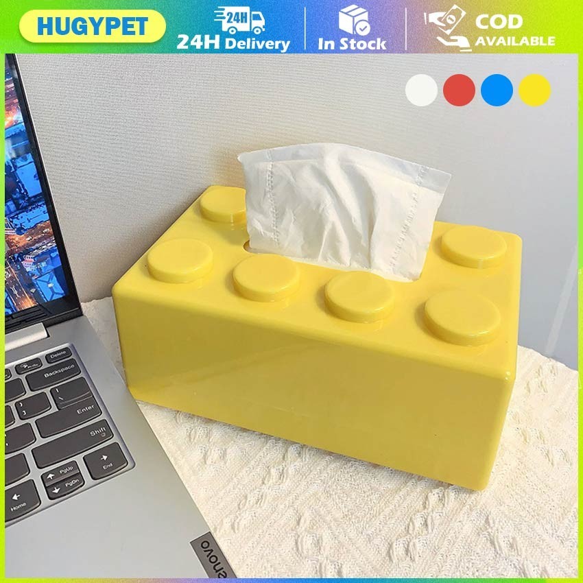 Creative Building Block Tissue Box Napkin Storage Holder Living Room ...