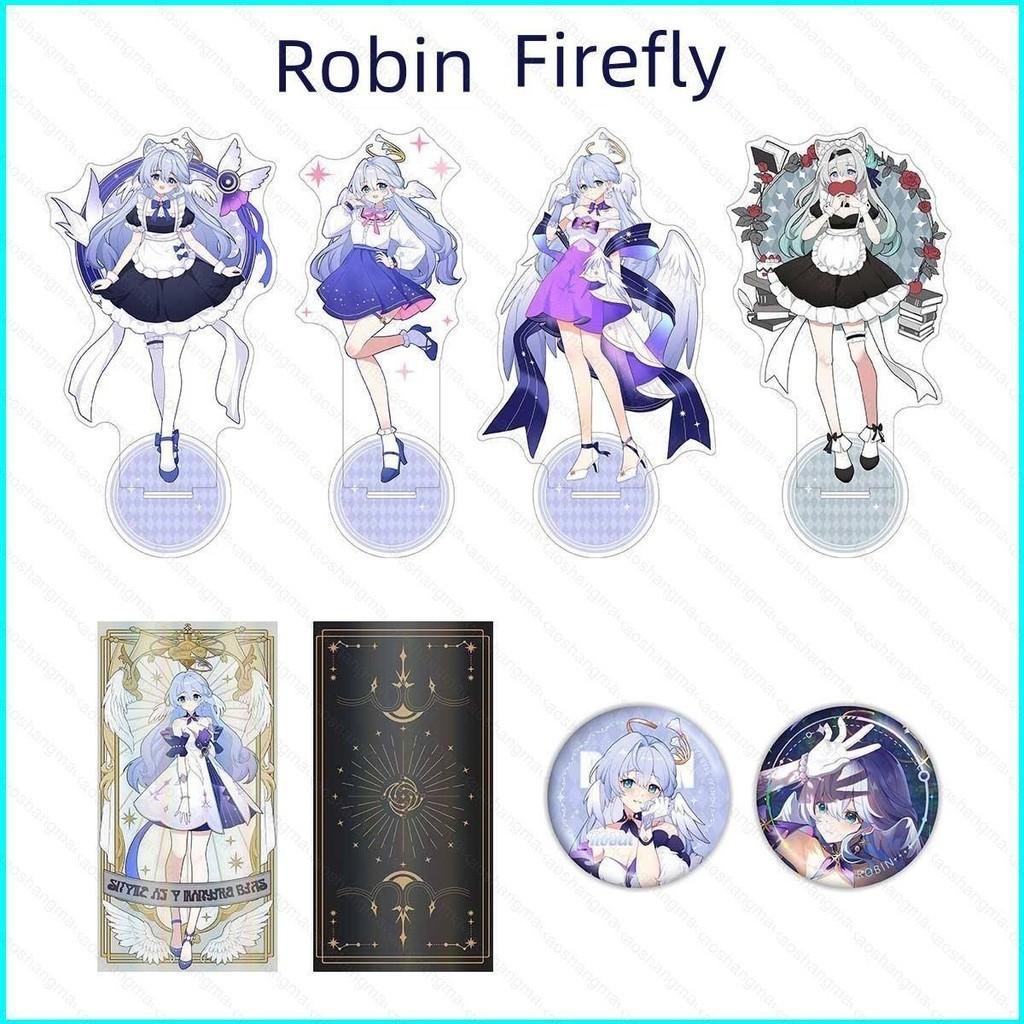 QW Honkai Star Rail Robin Firefly badge tarot Acrylic material Sign UP ...
