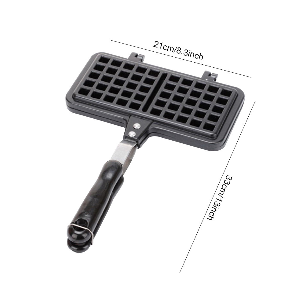 Rectangle Camping Waffle Maker Pan Non-Stick Waffle Maker Machine for ...