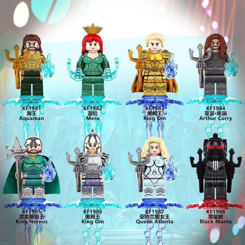 Anime Mini Character Justice League Superhero Aquaman Mera Arthur Black ...