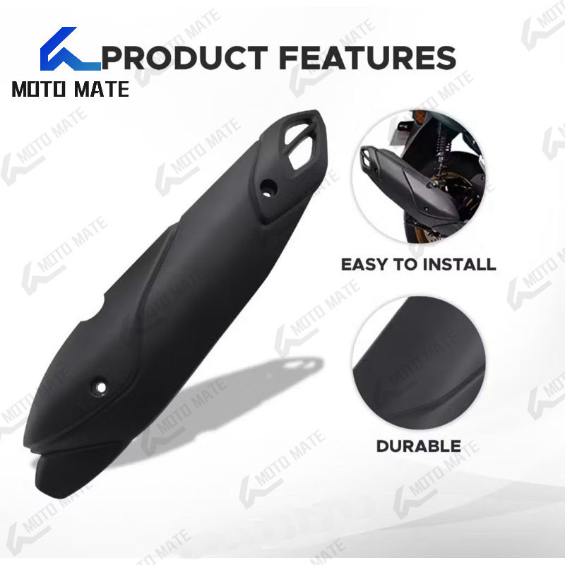 NMAX V2 MUFFLER COVER BLACK EXHAUST PIPE HEAT GUARD FOR NMAX 2020 Motor ...