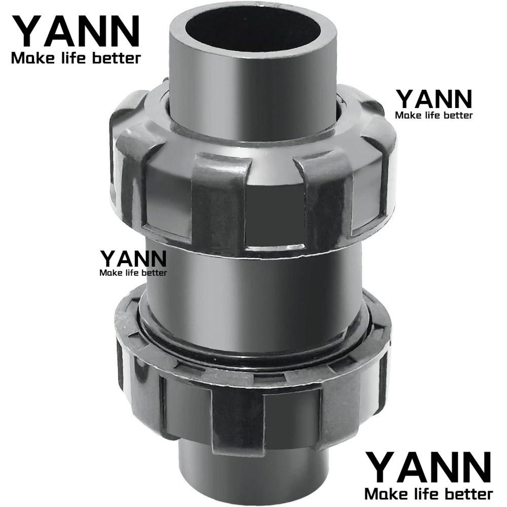 YANN1 One-way Valve, UPVC Black Check Valve, Durable True Union 1/2 ...
