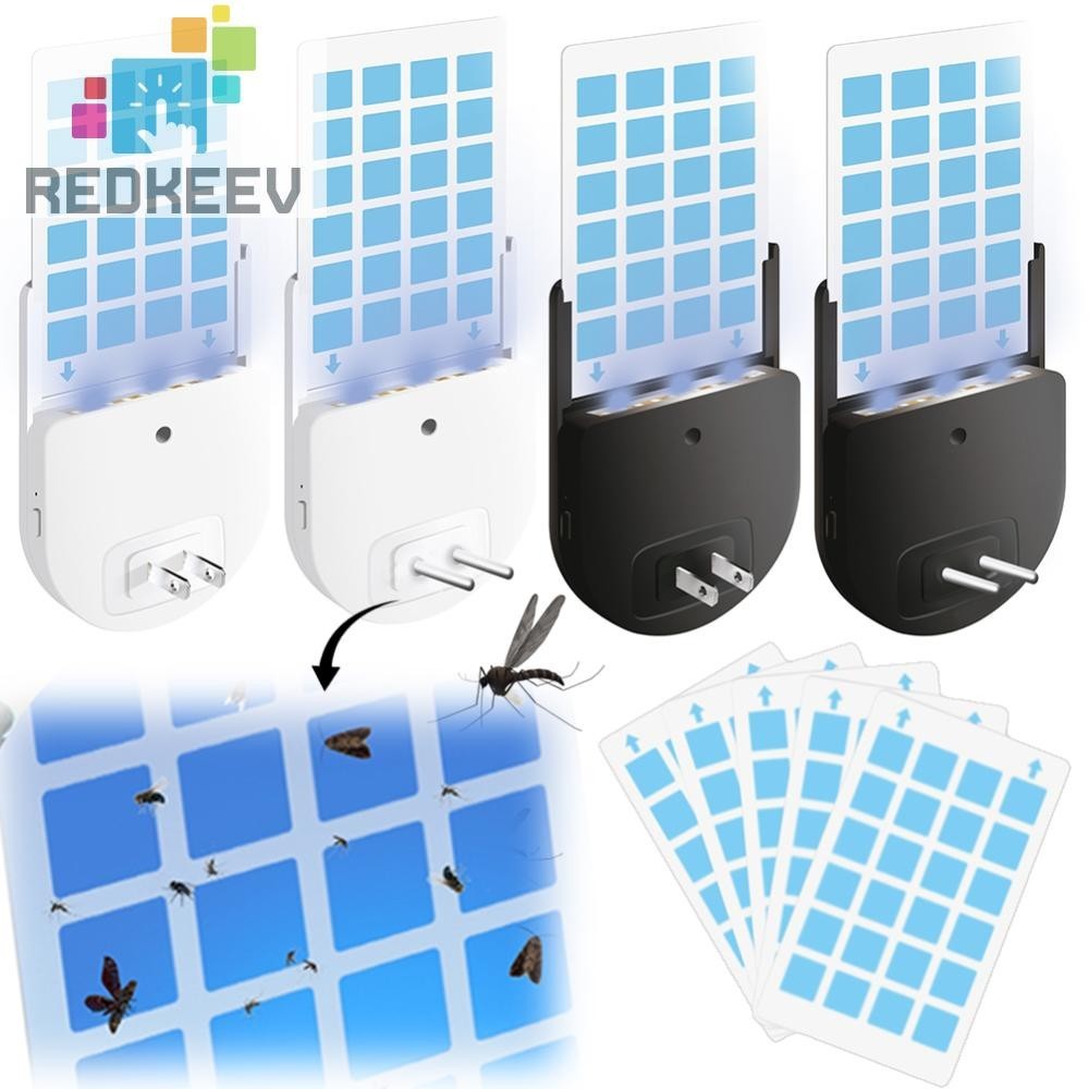 Flying Insect Trap with Light +5 Glue Cards Fruit Fly Traps for Bugs ...