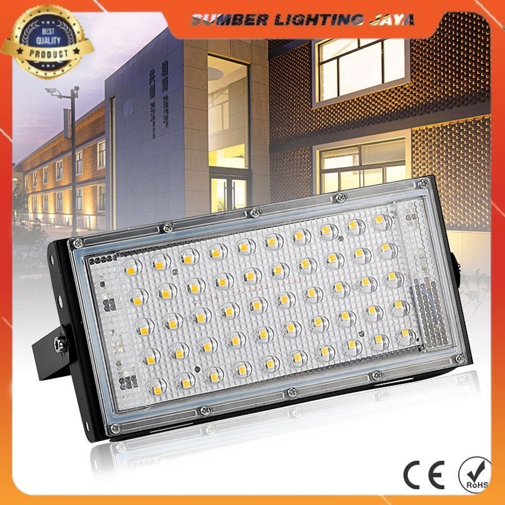 & Led SPOTLIGHT 50W FLOOD LIGHT SMD 50 WATT / THIN MODEL SHOOTING LIGHT ...