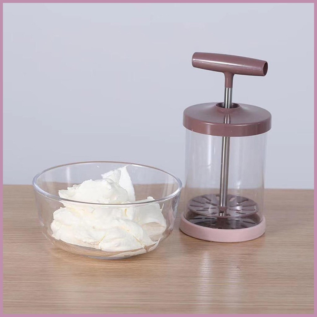 Manual Cream Whipper Handheld DIY Whipped Cream Dispenser Stainless ...