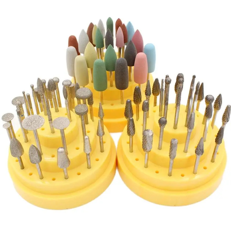 Dental Tungsten Steel Grinding Head Polishing Kit for Low-Speed ...
