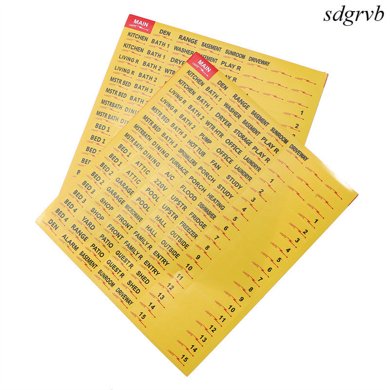 1 Sheet Electrical Box Panel Label Sticker Classification Mark Anti ...