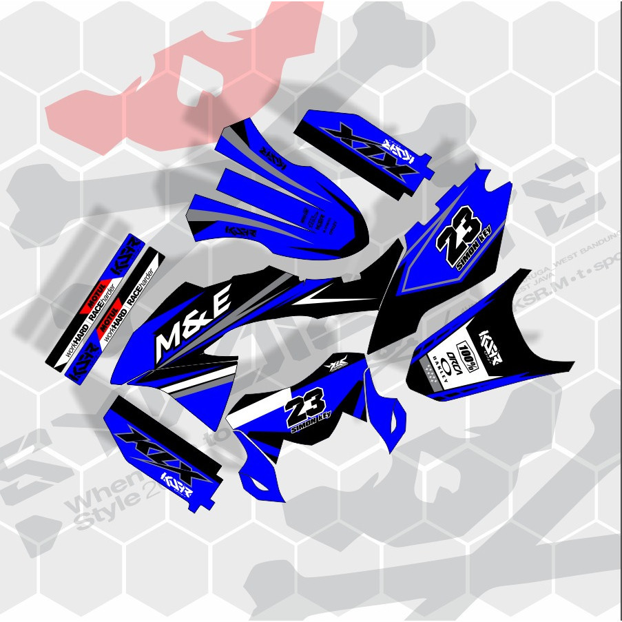 Decal/Sticker KLX BF/ CRF 150L/D'Tracker/ WR155/klx Gordon/full body ...
