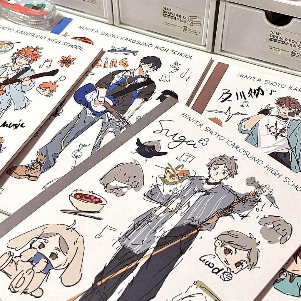 Cute Manga-style Haikyuu！！ Boys Notebook: Thick Journal for Classroom ...