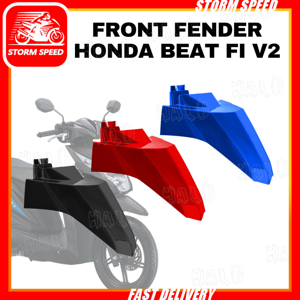 HONDA BEAT FI V2 MOTORCYCLE FRONT FENDER [STORM SPEED] | Shopee Philippines