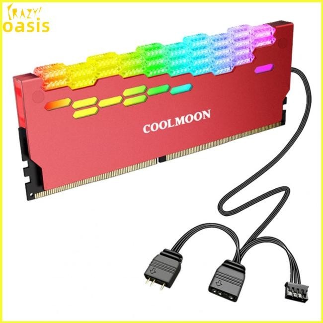 OAS Coolmoon Ra-2 Ram Cooler High Efficiency 5v Argb Memory Module Heat ...