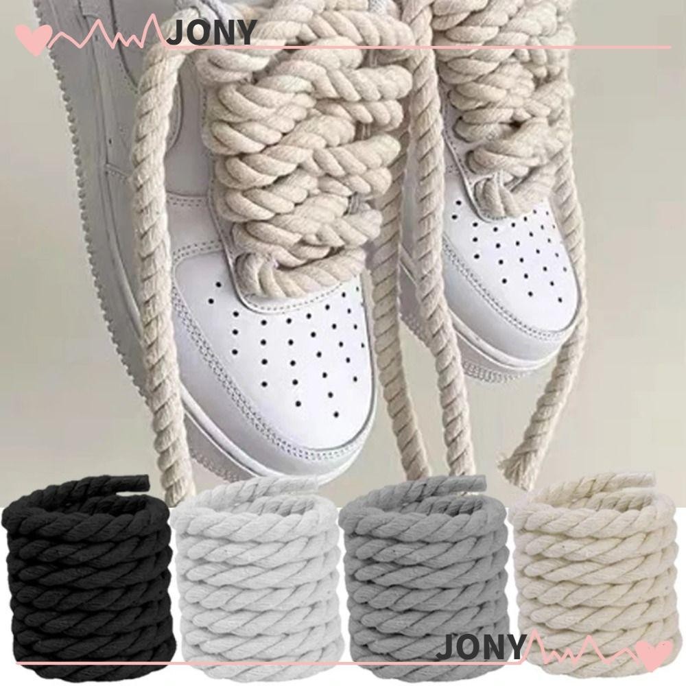 JY1 2PCS Solid Color Laces, High Quality Polyester Cotton Thick Rope ...