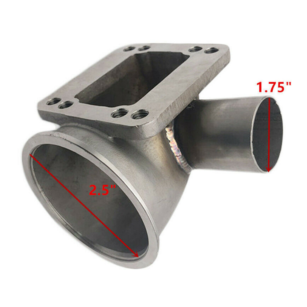 Hoomy Elbow Adapter T3/T4 Flange Cast V-band 2.5inches for T3 T4 Turbo ...