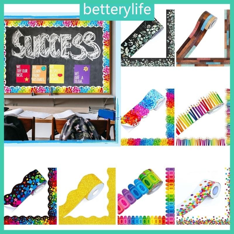 BTF Border Trim Sticker Colorful Dot Trim Border Bulletin Board Border ...